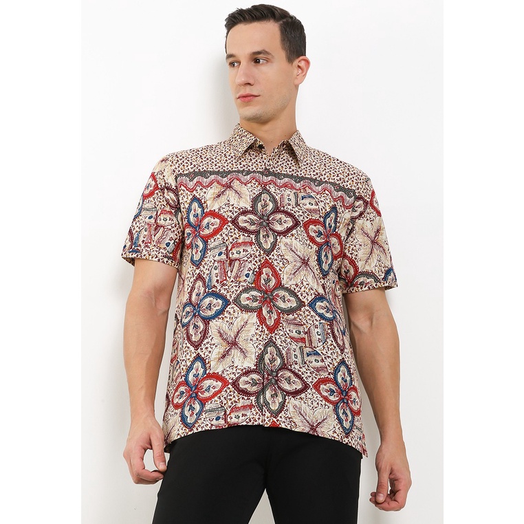 Jual Arjuna Weda Hem Batik Semanggi Warna | Shopee Indonesia