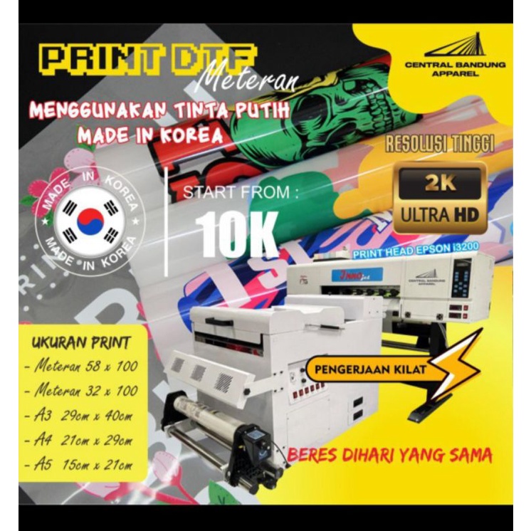 Jual SABLON DTF KAOS JAKET SATUAN - SABLON PLASTISOL METERAN - ECERAN ...
