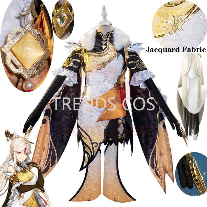 Jual Permainan Genshin Dampak Li Yue Qi Xing Ning Guang Cosplay Kostum ...