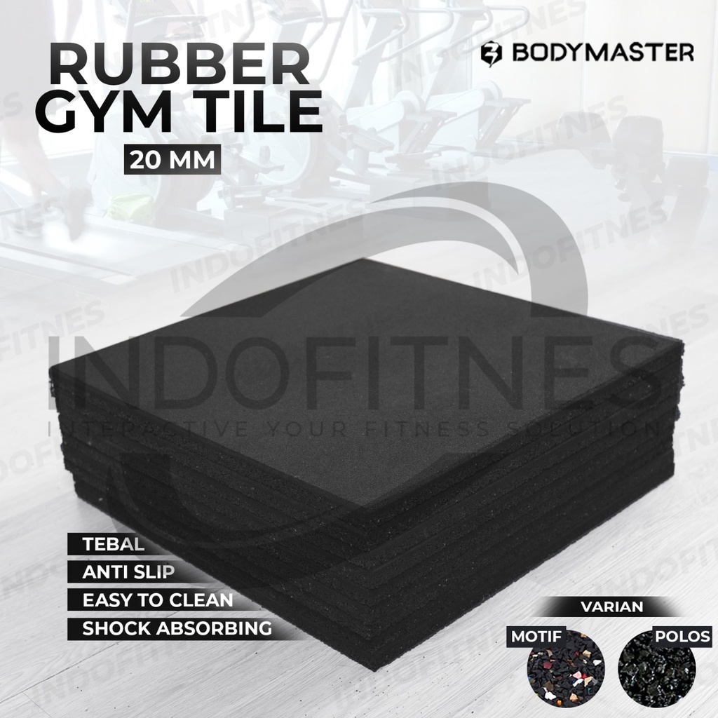 Jual BODYMASTER Gym Floor Puzzle Matras Lantai Fitness Gym Mat Rubber ...