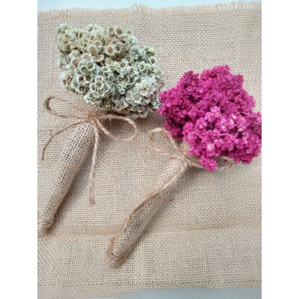 Jual Bunga Kering Set Kain Goni Dan Tali Rami | Shopee Indonesia