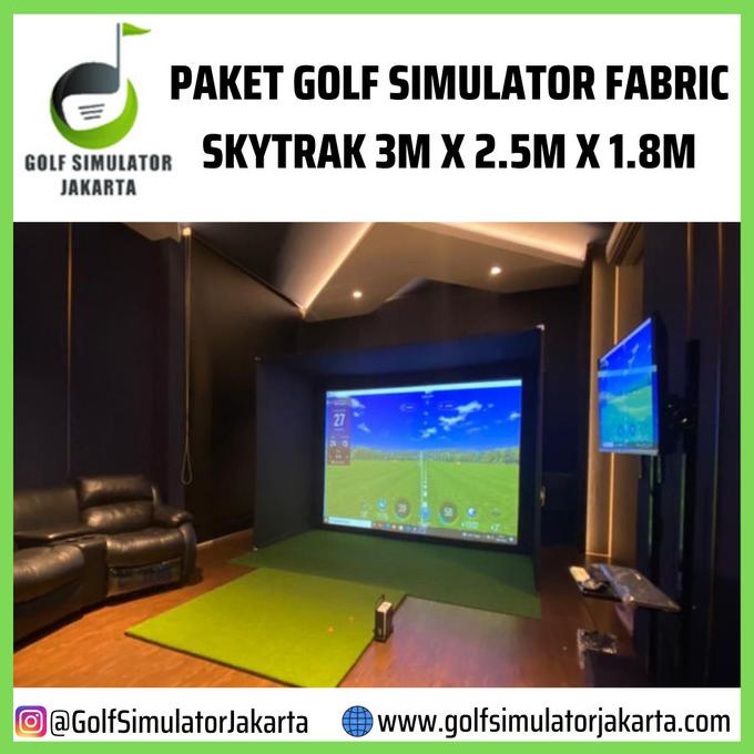 Jual Paket SkyTrak Premium Golf Simulator Studio (Size 3M x 2.5M x 1.5M) | Shopee Indonesia
