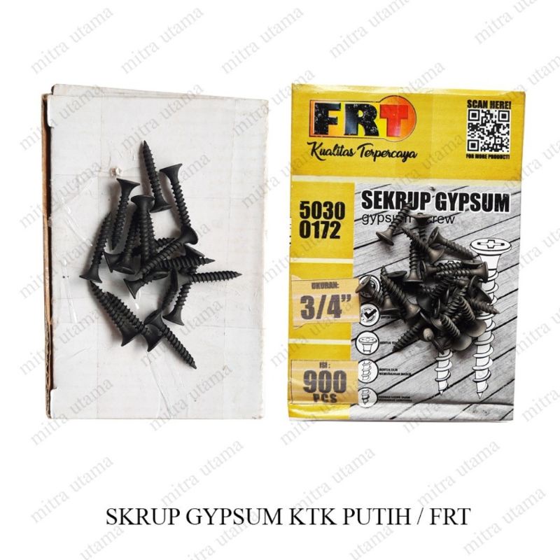 Jual Skrup Gypsum - Baut Cacing Hitam Rrt ( Merek Campur ) | Shopee ...