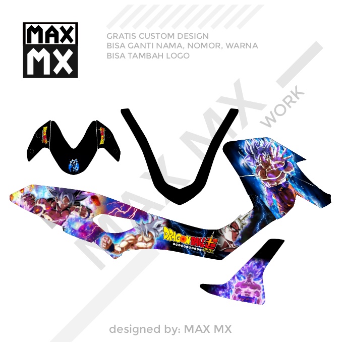 Jual Decal nmax 2022 new full body motif anime manga Dragon Ball stiker ...