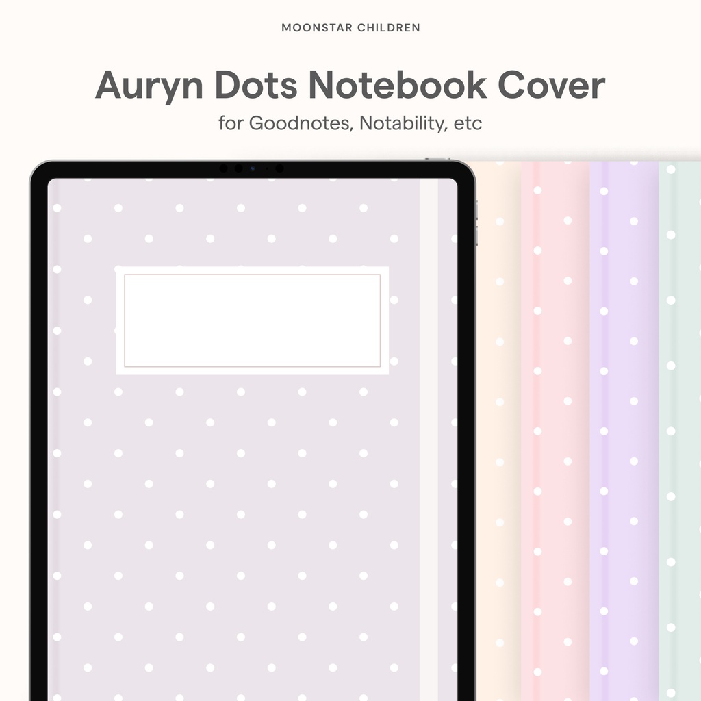 Jual Auryn Dots Digital Notebook Cover BuJo Journal Note taking Study ...