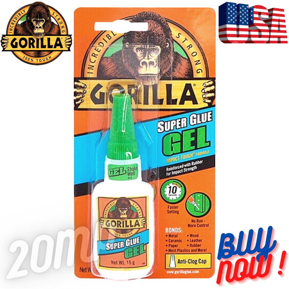 Jual Lem Gorilla Super Glue Gel 15 Gr GORILLA SUPER GLUE GEL USA ...