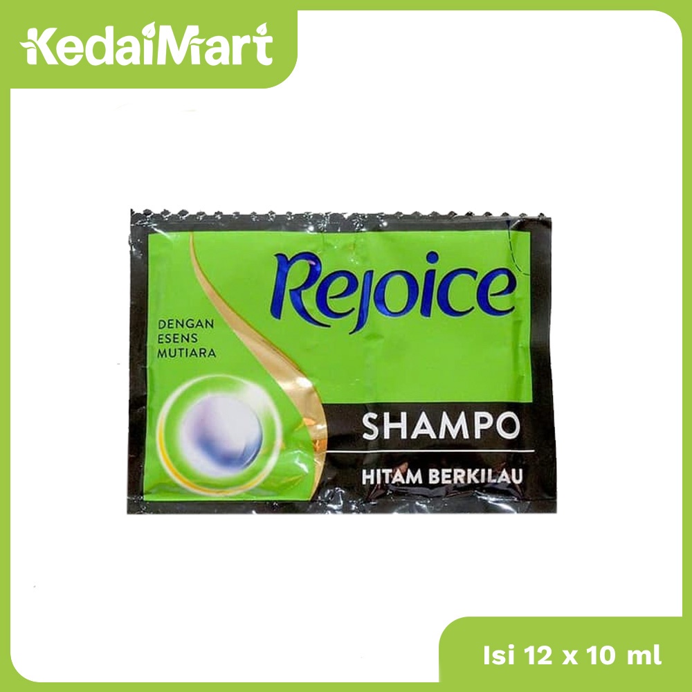 Jual Rejoice Shampoo Shiny Black Renceng Isi 12 x 10 ml | Shopee Indonesia