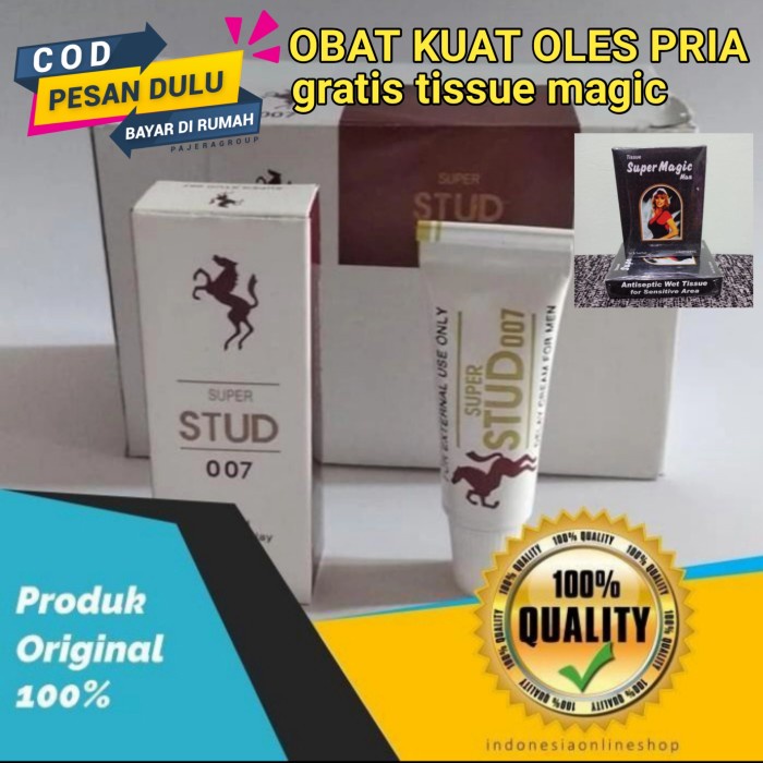 Jual penunjang performa pria stud 007 premium obat herbal kuat tahan lama | Shopee Indonesia