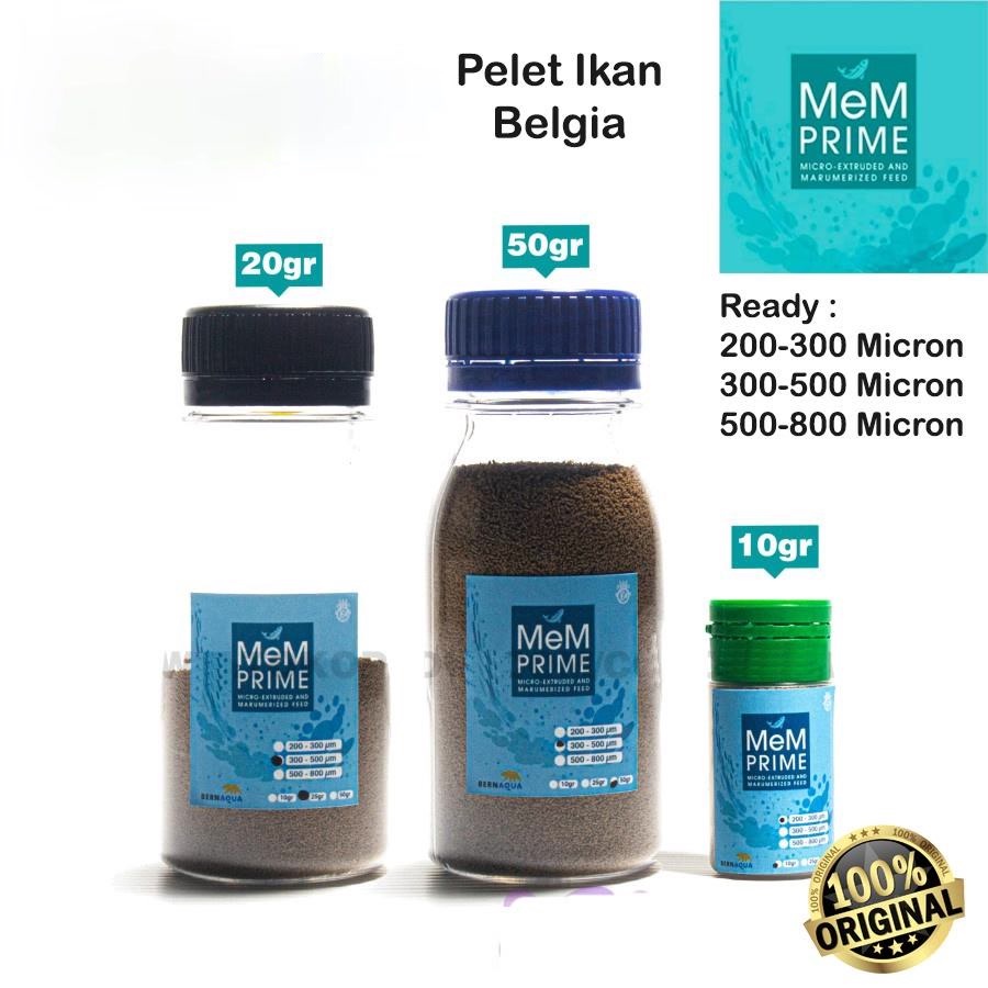 Jual MEM Prime 200 300 500 800 Mikron Pelet Ikan Cupang Guppy Koi Koki ...