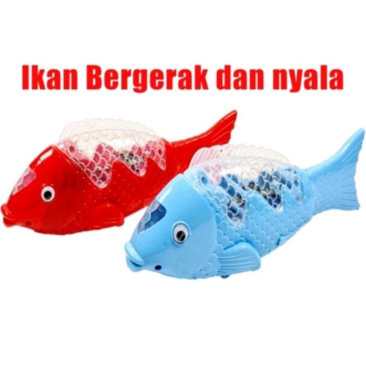 Jual Mainan Anak Ikan Goyang LT 37 / Mainan Lucu Anak Ikan Biaa Nyala ...