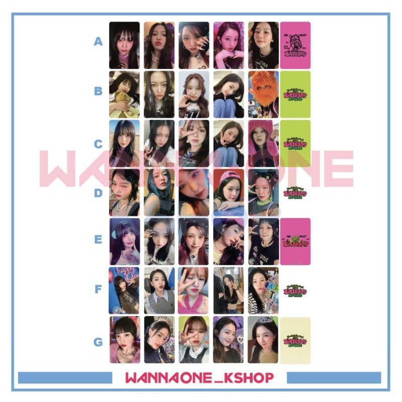 Jual photocard red velvet POB Birthday the reve festival 2022 | Shopee ...