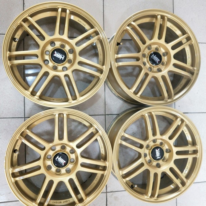 Jual Velg Mobil Swift Datsun Livina Freed Ring 16 Lubang 4 Type HSr Boon Warna Gold Keren Murah ...