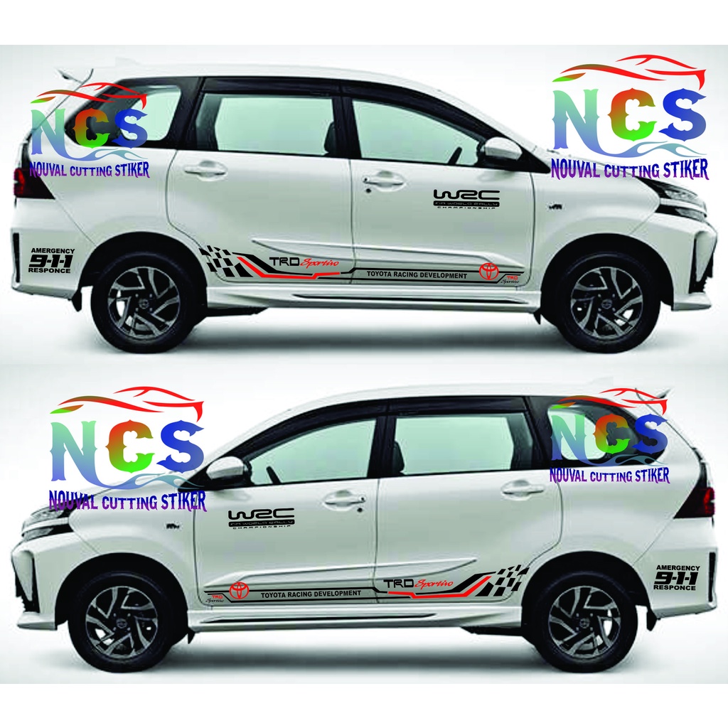 Jual NEW CUTTING STICKER MOBIL AVANZA VELOZ STIKER MOBIL TOYOTA AVANZA ...