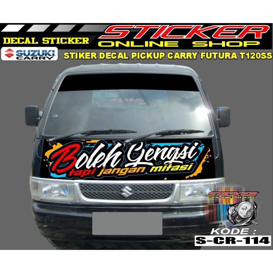 Jual decal stiker pick up carry /depan kap | Shopee Indonesia
