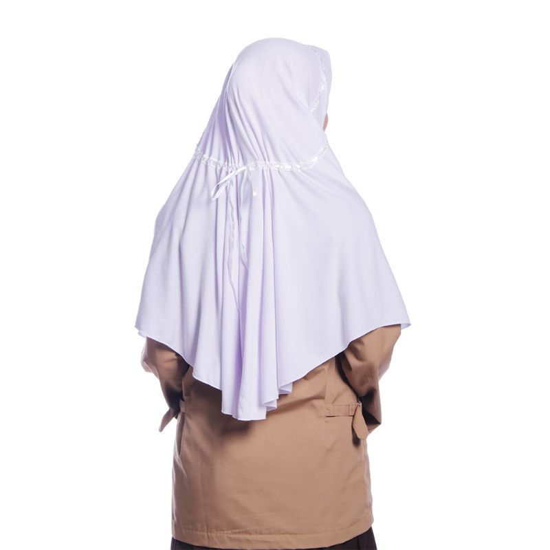 Jual Rabbani Kerudung Anak Sekolah Hemy ORI Serut Pita Renda Sampai ...