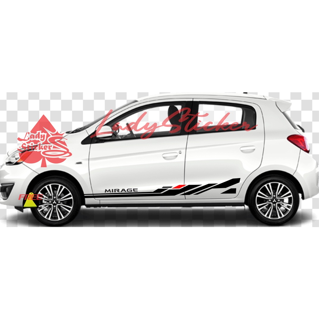 Jual sticker mobil mirage sticker stiker mobil mitsubishi mirage ...