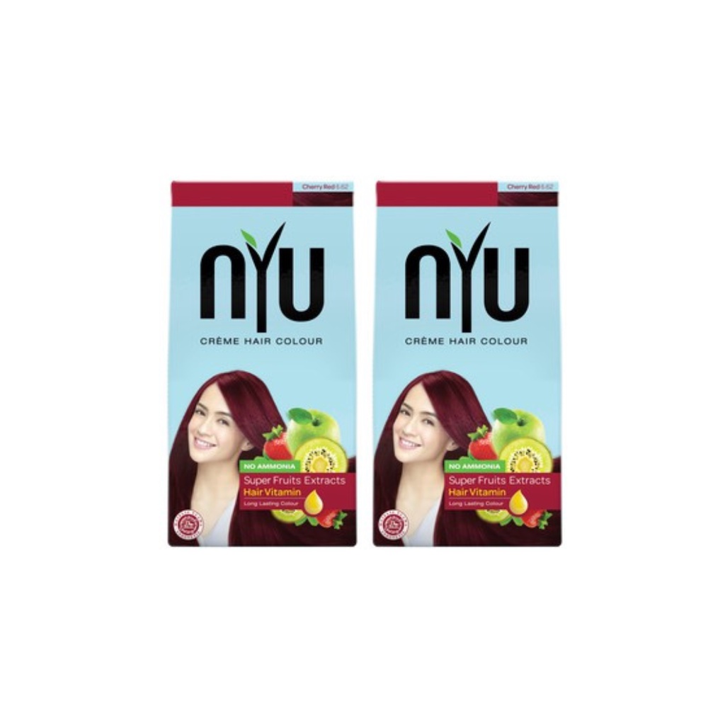 Jual NYU Creme Hair Colour Cherry Red 2 pcs | Shopee Indonesia
