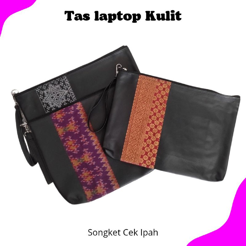 Jual Tas Leptop Premium Kombinasi Songket Khas Palembang - Songket Cek ...