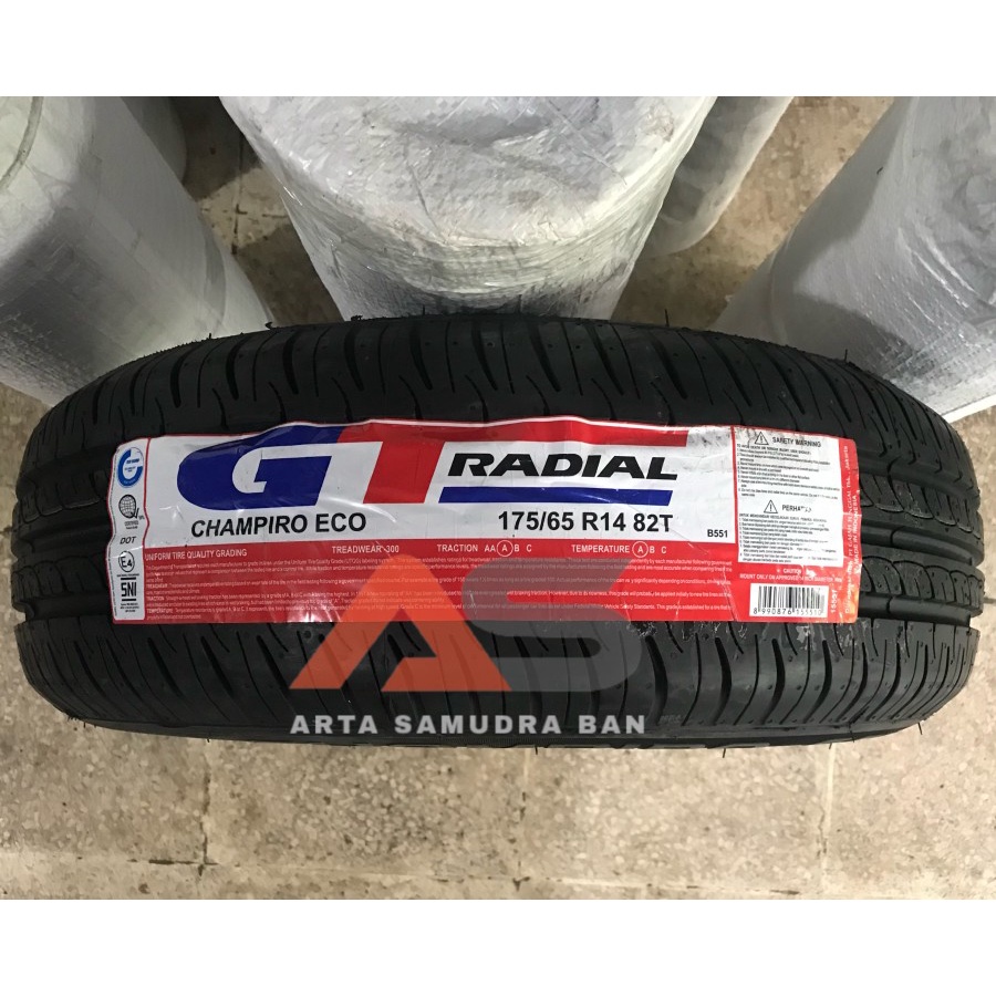 Jual Ban GT Radial Gajah Tunggal Champiro Eco 175 / 65 R 14 R14 | Shopee Indonesia