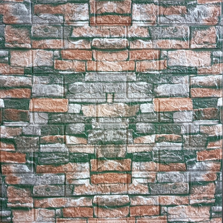 Jual Wallfoam 3d batu alam coklat/wallpaper foam 3d | Shopee Indonesia