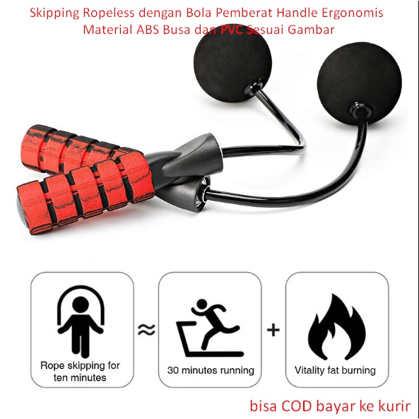 Jual Skipping Ropeless dengan Bola Pemberat Handle Ergonomis Material ... Jual Skipping Ropeless dengan Bola Pemberat Handle Ergonomis Material ...