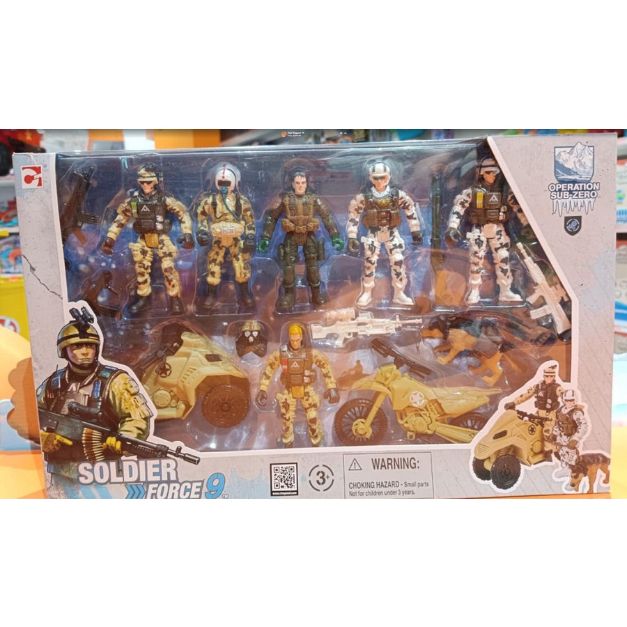 Jual Sale Mainan: Soldier Force 9 Operation Sub Zero Army Playset ...