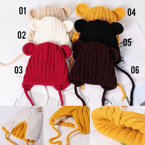 Jual LKM300 TOPI KUPLUK RAJUT BAYI TELINGA / KUPLUK UNISEX / KUPLUK ...