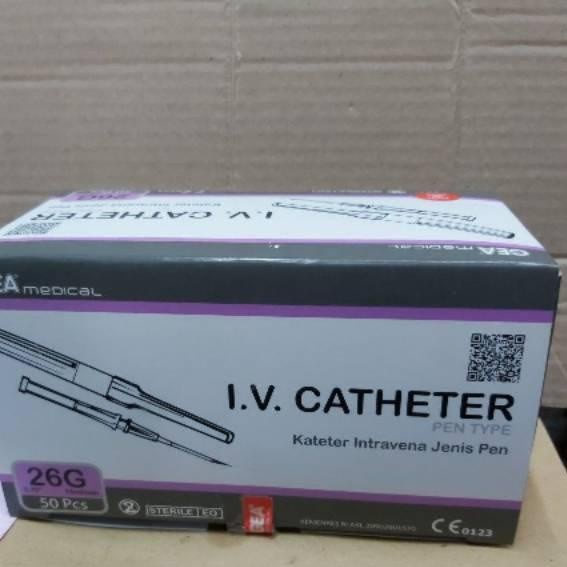 Jual Iv catheter gea 26 G / jarum infus / Abocath - 24G | Shopee Indonesia