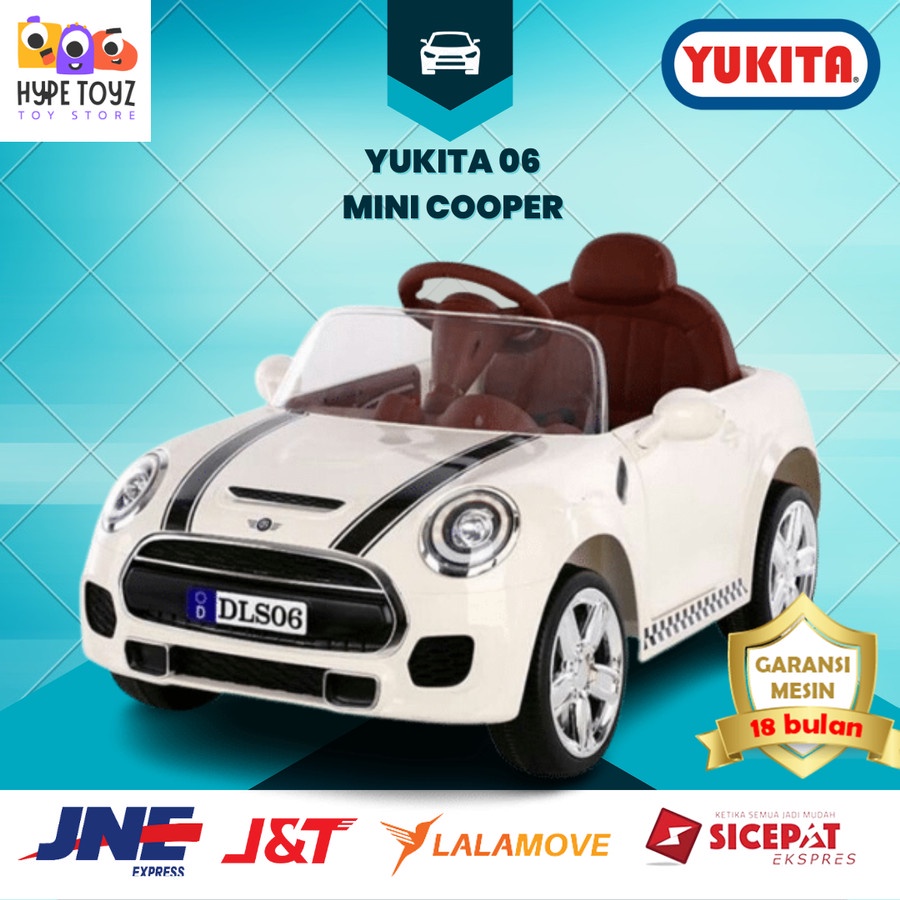 Jual Mainan Anak Mobil Aki Mini Cooper Yukita DLS 06 | Shopee Indonesia