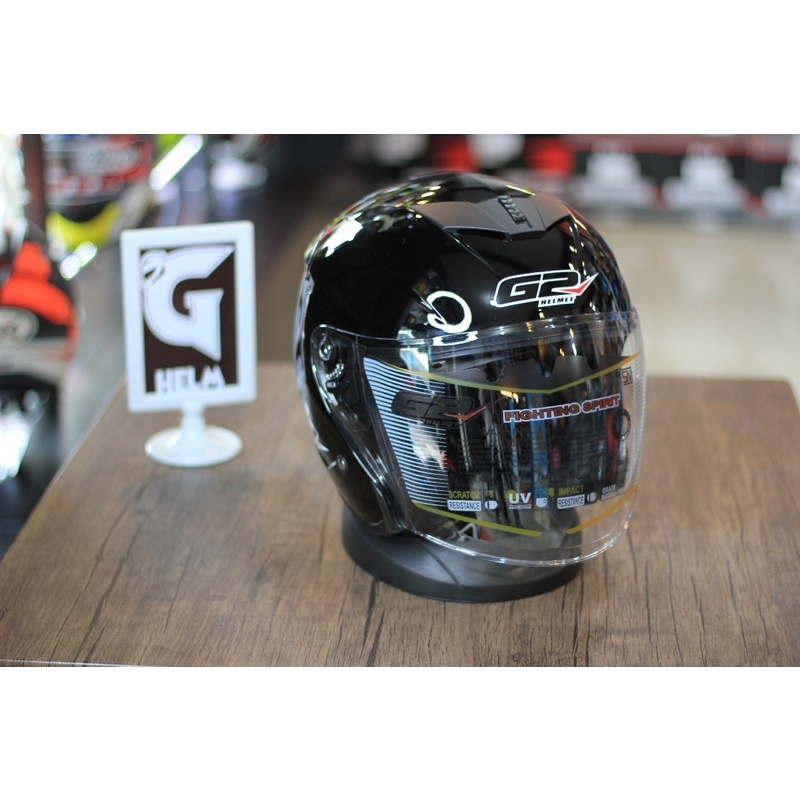 Jual HELM HALF FACE G2 OPTIMAX SOLID | Shopee Indonesia