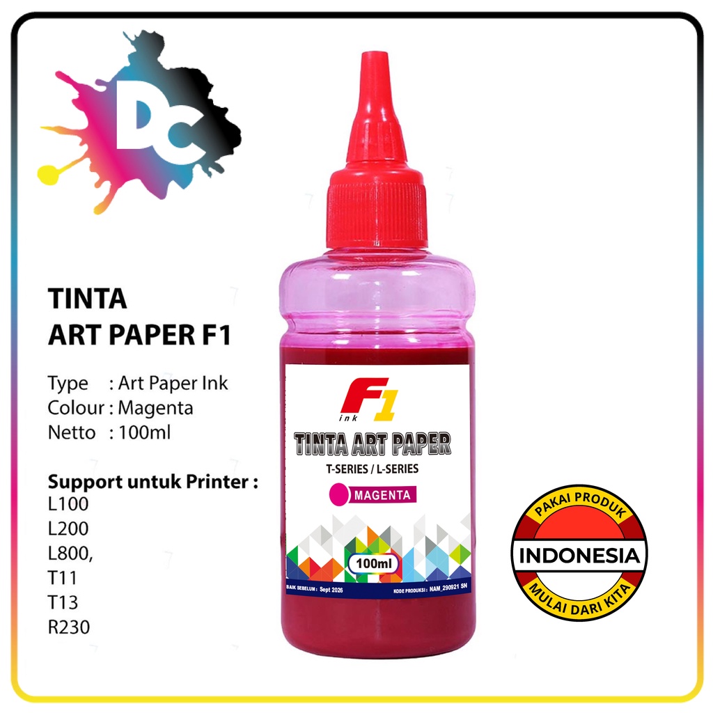Jual Tinta Art Paper F1 Ink 100ml | Shopee Indonesia
