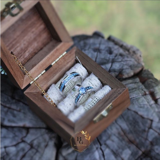 Jual Cincin Rustic Couple Emas & Perak/Silver Finishing Silver Glossy ...