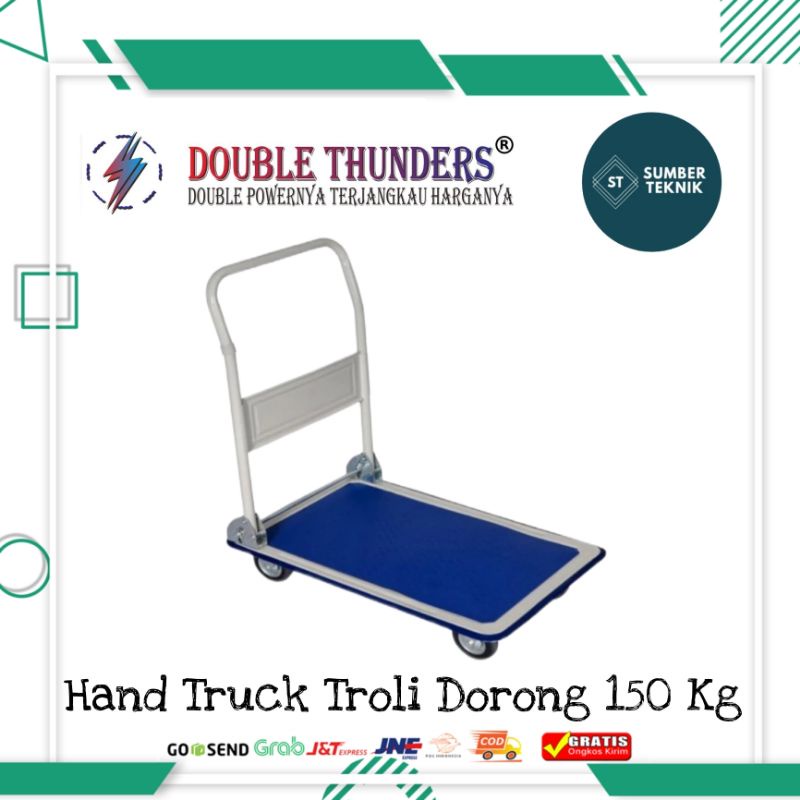 Jual Hand Truck Troli Trolley / Dorongan Gerobak Besi 150kg Double ...