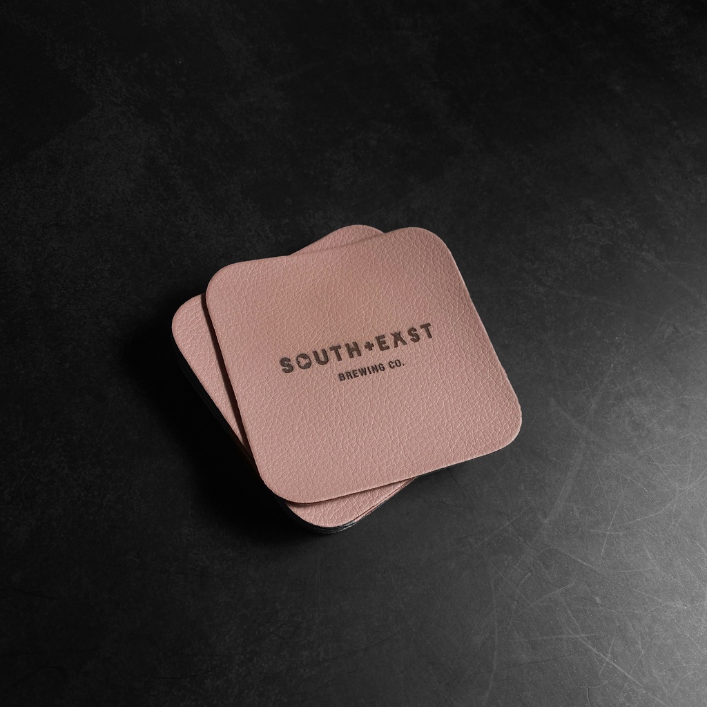 Jual Coaster Custom Faux Leather | Tatakan Gelas Cafe/Resto/Couple ...