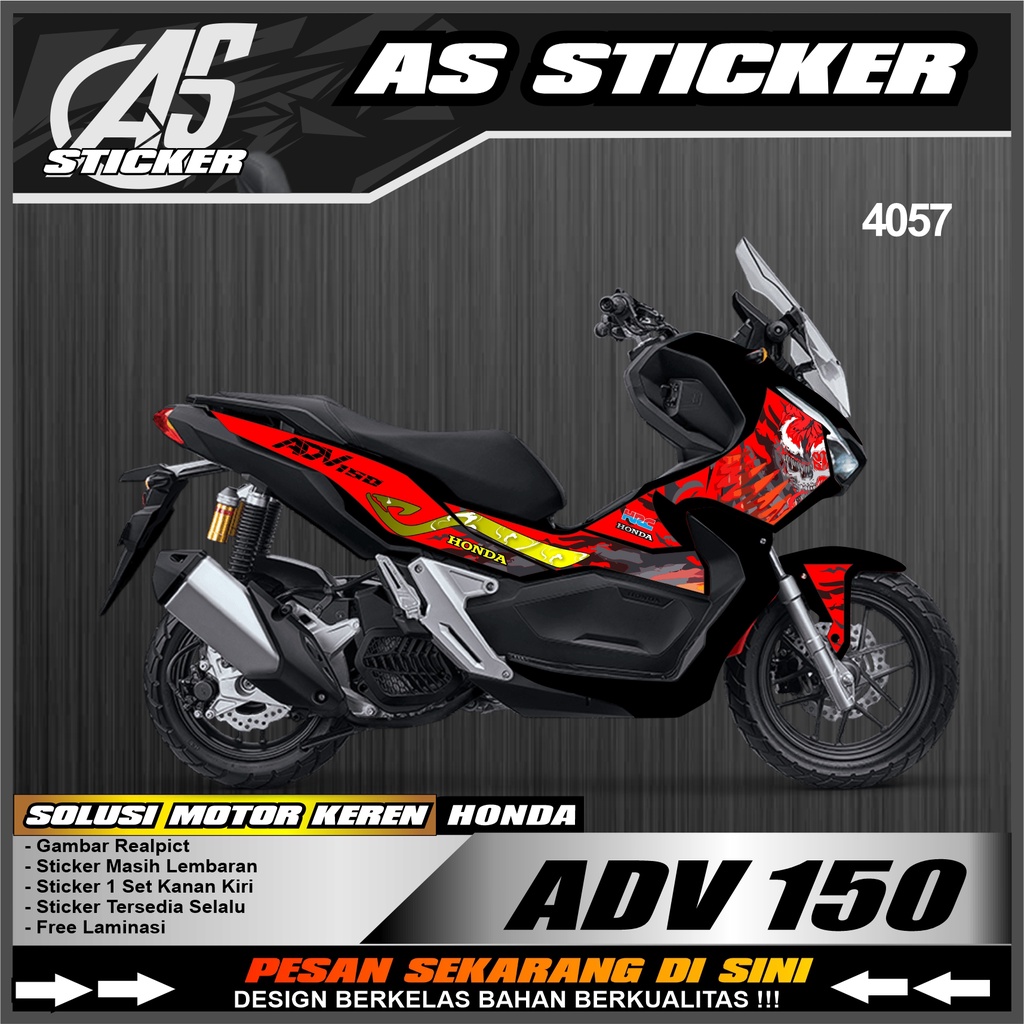 Jual 4057a Sticker Striping Variasi Motor Honda Adv 150,Striping murah ...