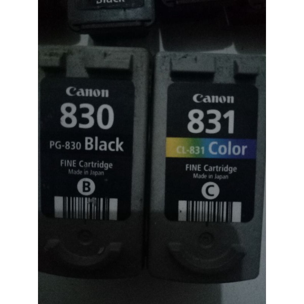 Jual Cartridge Canon 830 & 831 Black Colour Recycle Tinggal Pakai ...