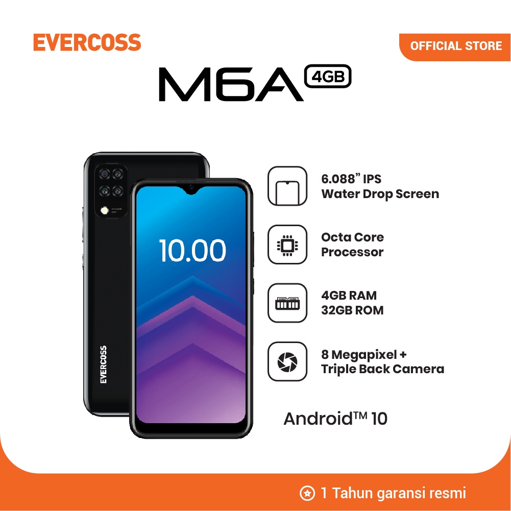 Jual EVERCOSS M6A 4GB / 32GB | Shopee Indonesia
