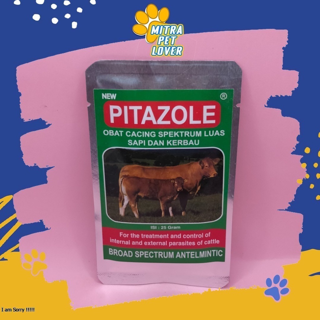 Jual OBAT CACING SAPI - PITAZOLE SERBUK 25GRAM - MENGOBATI CACINGAN ...