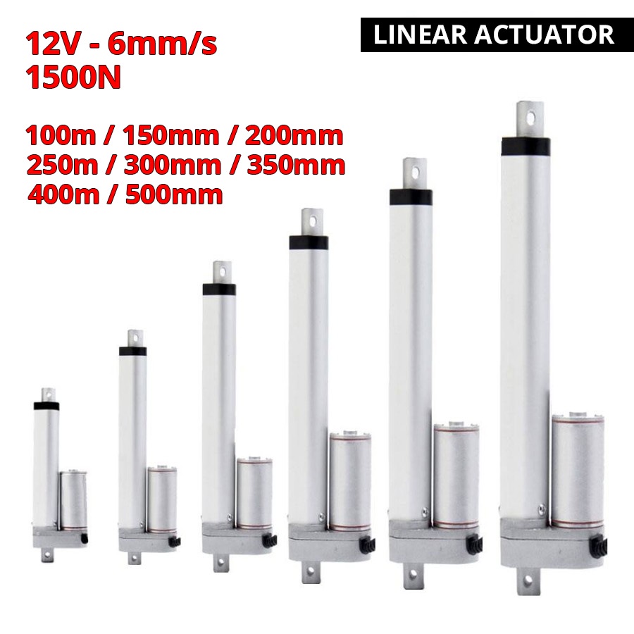 Jual Linear Motor Electric Controller Actuator 1500N DC 12V | Shopee ...