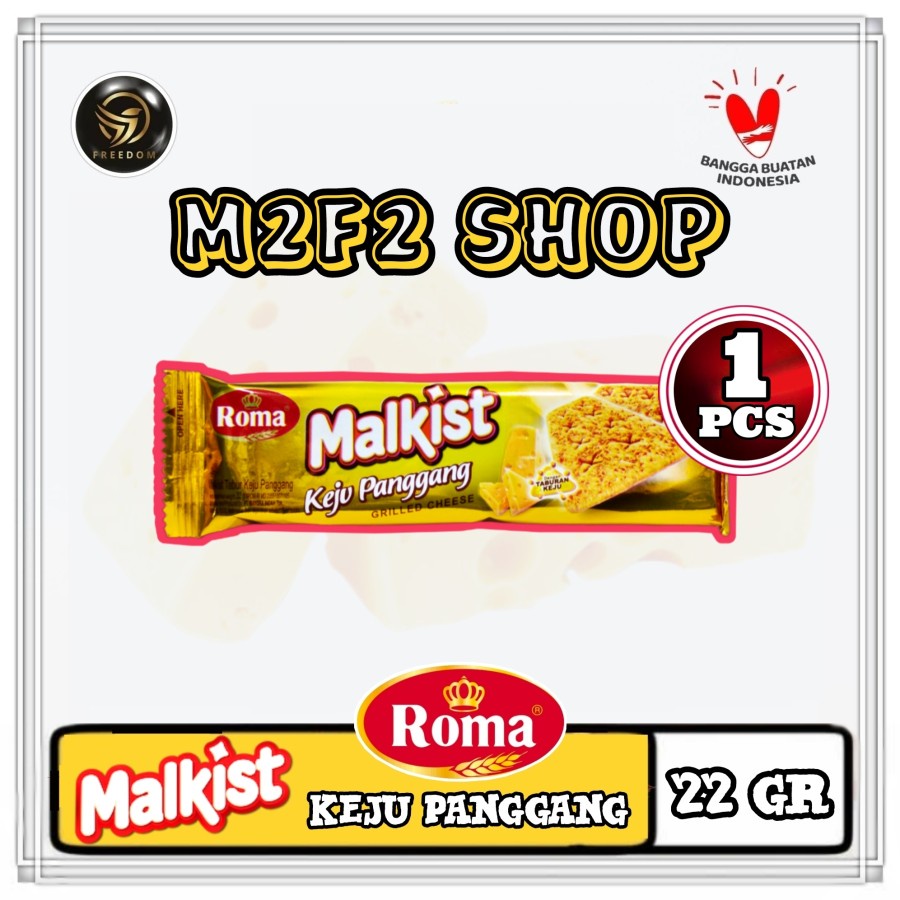 Jual Roma Biskuit Malkist Keju Panggang Grilled | Cheese - 22 gr ...
