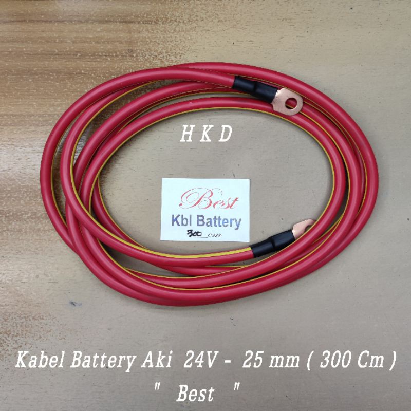 Jual KABEL AKI ACCU MOBIL 12V/24V 25MM PANJANG 300CM " SUBADI " | Shopee Indonesia