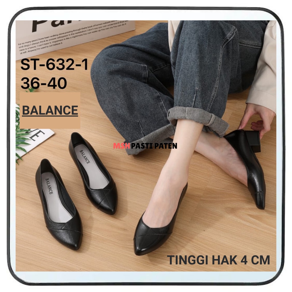 Jual Balance st 632 size 36-40/sepatu formal pantofel wanita pansus ...
