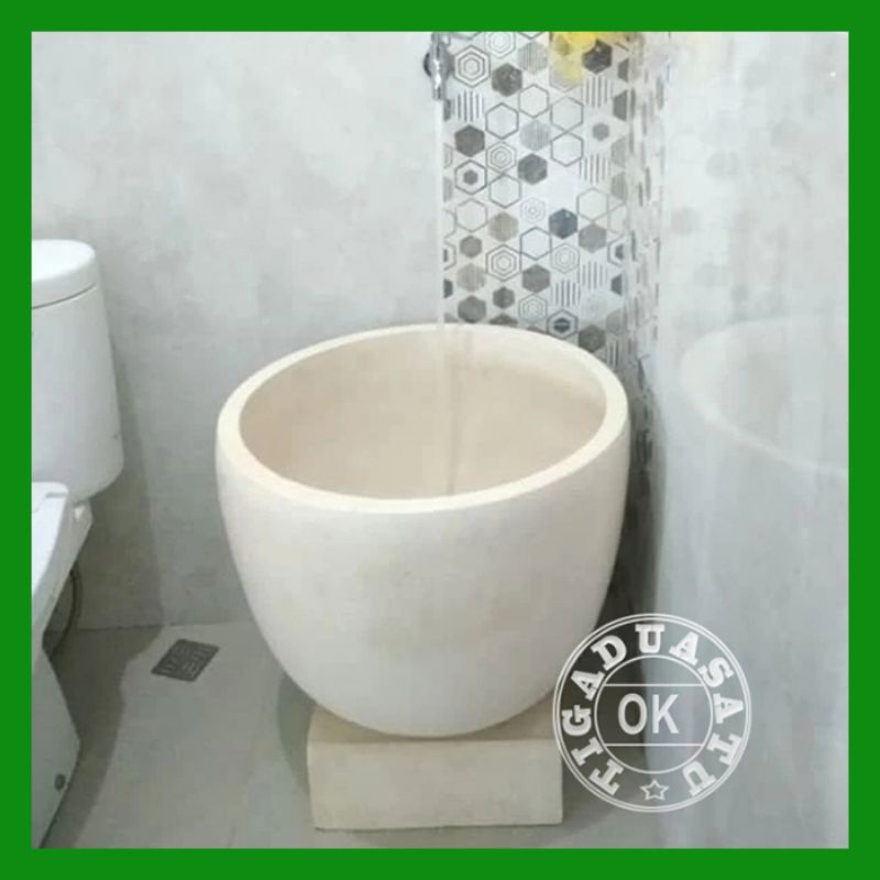 Jual Bak Mandi Teraso Uin Handmade (65 x 50 cm) | Shopee Indonesia