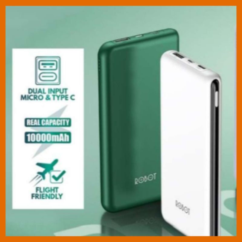 Jual power bank 10.000mah ROBOT RT-180/RT12 powerbank Original Garansi ...