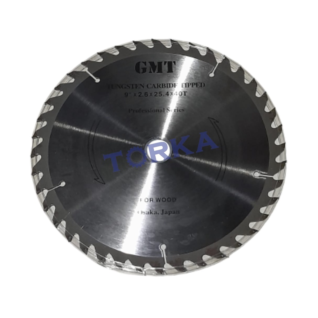 Jual Circular saw blade GMT- tebal 9"X40T / Mata potong kayu / Torka ...