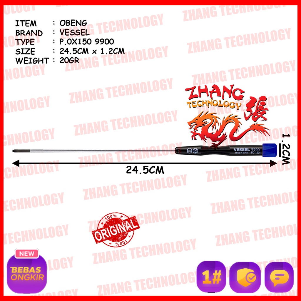 Jual OBENG VESSEL 9900 + PLUS OBENG LAPTOP HP HANDPHONE ANDROID ORI ...