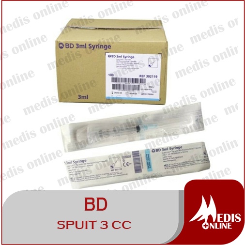 Jual BD Spuit 3cc / spuit 3cc / Syringe 3cc BD / BD SPUIT 3CC / BOX ...