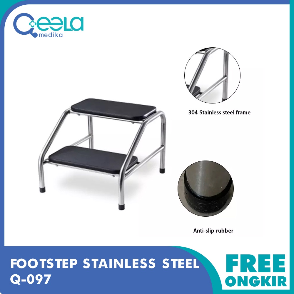 Jual Qeela Footstep Stainles Steel Anak Tangga Meja Periksa Klinik ...