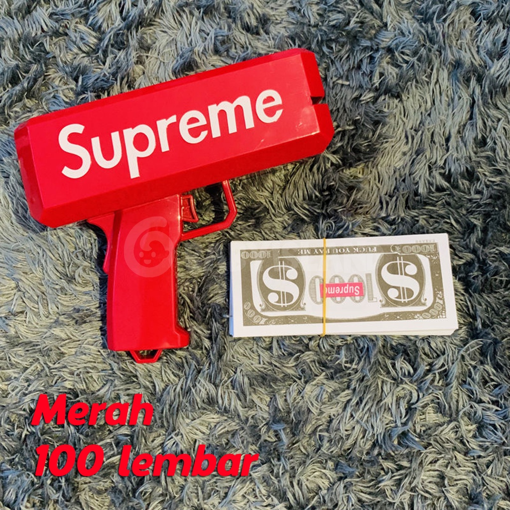 Jual Money Gun Supreme Toy/ Mainan Pistol Uang Supreme/ Tembakan Uang ...