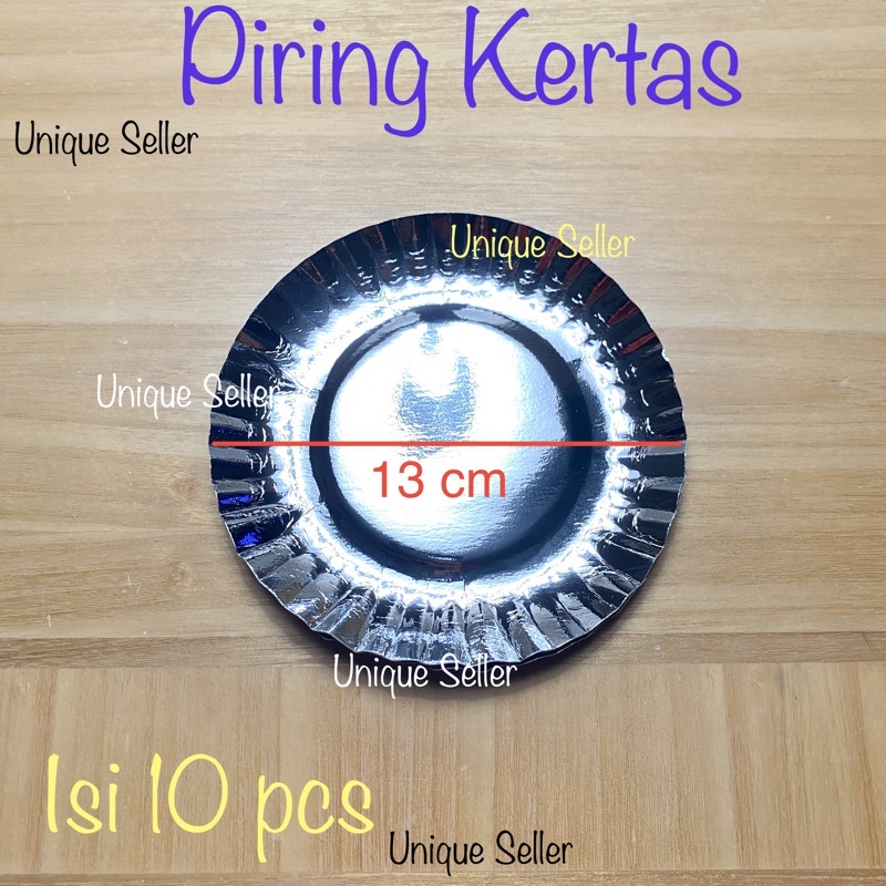 Jual [Isi 10] Piring Kue Tart Kertas Silver / Piring Kertas Ulang Tahun Silver Bulat Bundar ...